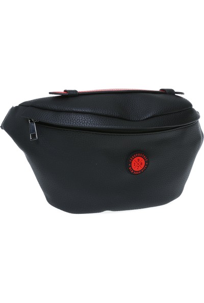 Aeropostale Siyah Erkek Fermuarlı Bel Çantası