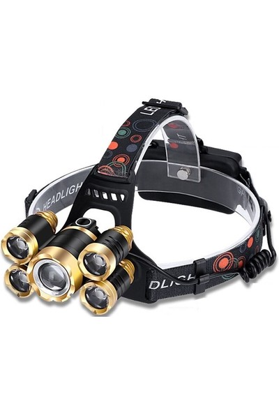 Triline 8000 Lümen 4 Mod Sensörlü Zoom Su Geçirmez Kafa Feneri