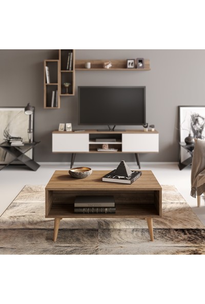 Elit&Mobilya Amelia Tv Ünitesi ve Tv Sehpası Takım Istanbul Lüks Salonlar Ceviz Beyaz Elit&Mobilya Amelia Tv Ünitesi ve Tv Sehpası Takım Istanbul Lüks Salonlar Ceviz Beyaz
