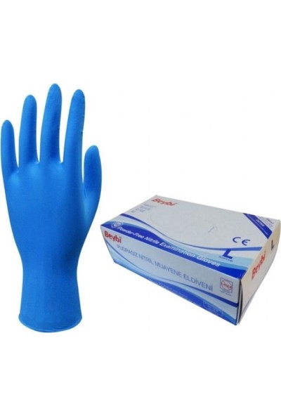BEYBİ Nitril Eldiven Pudrasız Medium BEYBİ Nitril Eldiven Pudrasız Medium