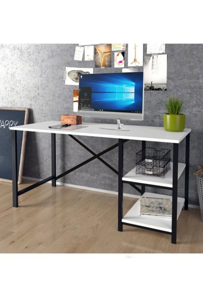 Noowa Metal Bilgisayar ve Çalışma Masası 50X120 cm Beyaz Noowa Metal Bilgisayar ve Çalışma Masası 50X120 cm Beyaz