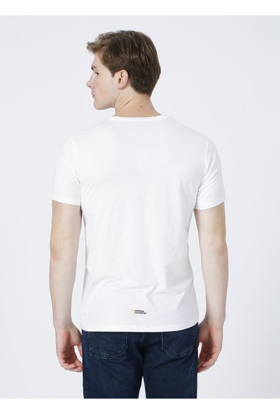 National Geographic T-Shirt, L, Ekru