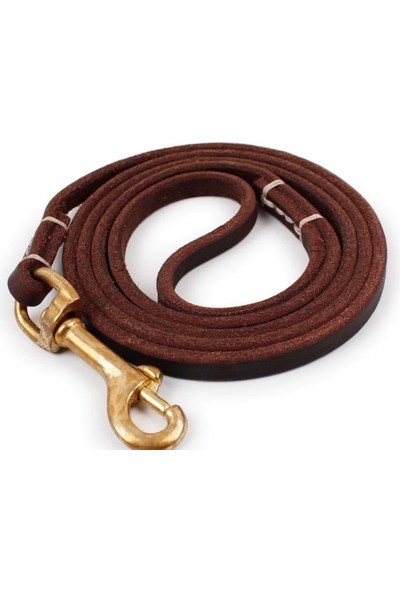 Charge Pet Deri Köpek Tasması Sınıf Bakır Kanca 130 cm Charge Pet Deri Köpek Tasması Sınıf Bakır Kanca 130 cm