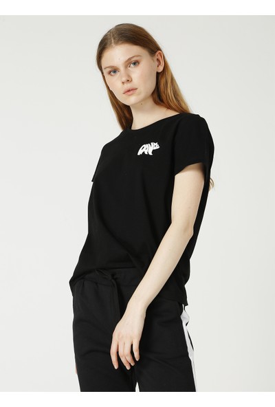 National Geographic Siyah Bisiklet YakaKadın T-Shirt