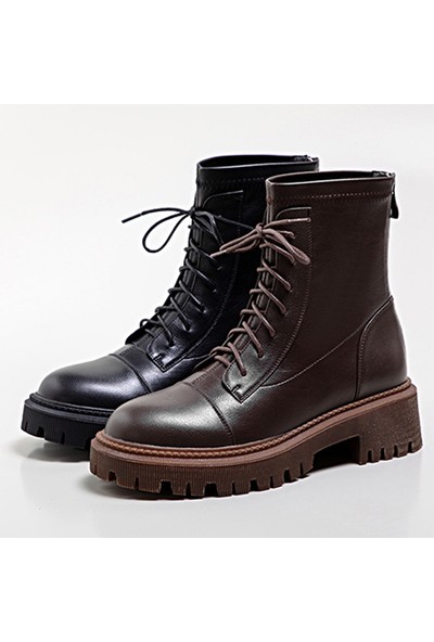 Perry Ella Kadın Ingiliz Stili Platform Martin Boots Kahverengi 35 (Yurt Dışından)