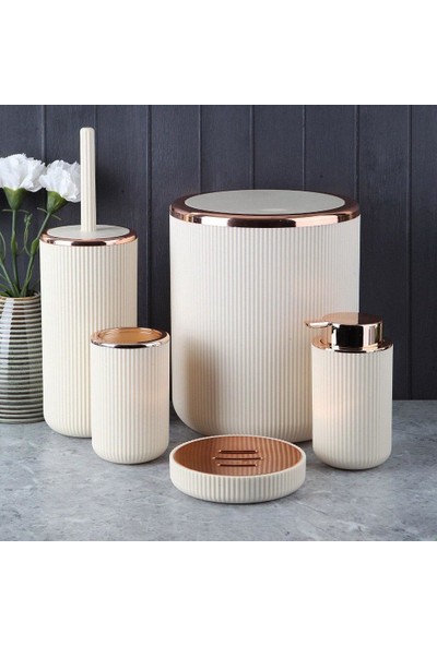 Perotti Lisbone Banyo Seti Rose Gold- Krem