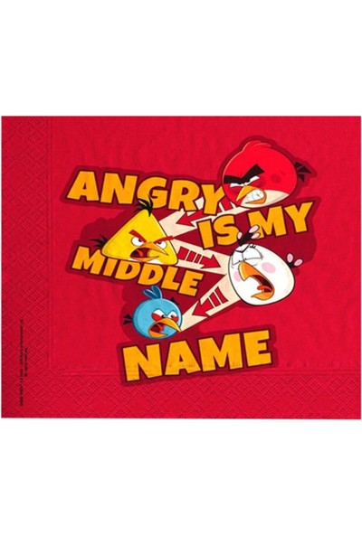 Partipan Angry Birds Kağıt Peçete Kırmızı Partipan Angry Birds Kağıt Peçete Kırmızı