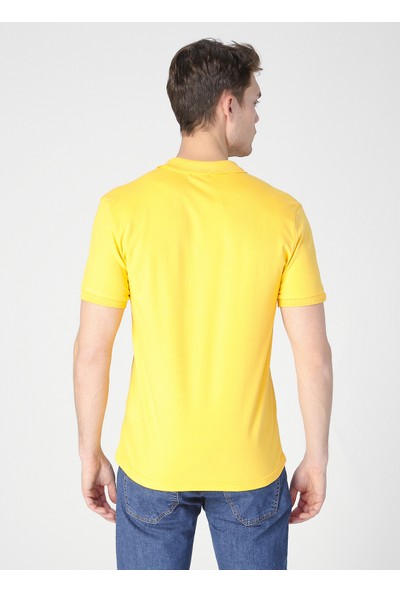 Fabrika Erkek Sarı Polo Yaka T-Shirt