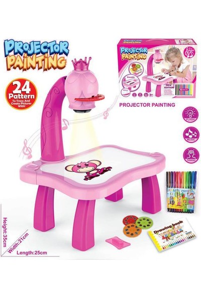 Xhome Müzikli Projeksiyonlu Hayvan Desenli Çizim Tahtası Seti Xhome Müzikli Projeksiyonlu Hayvan Desenli Çizim Tahtası Seti