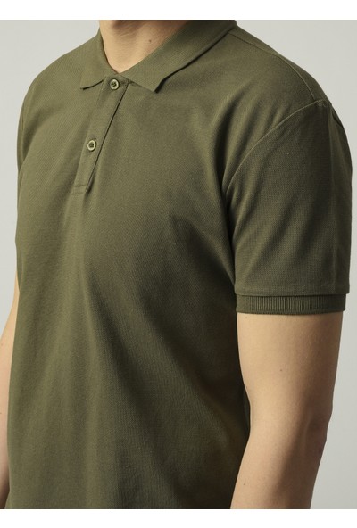 People By Fabrika Polo Yaka Kısa Kollu Düz Haki Erkek T-Shirt People By Fabrika Polo Yaka Kısa Kollu Düz Haki Erkek T-Shirt