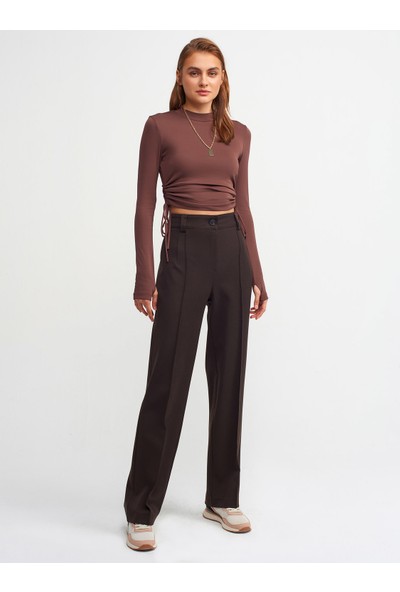 Dilvin 4888 Uzun Pantolon-Kahve