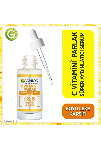 Garnier C Vitamini Parlak Süper Aydınlatıcı Serum 30 ml