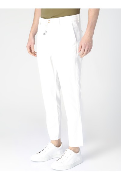 Fabrika Erkek Ekru Chino Pantolon Fabrika Erkek Ekru Chino Pantolon
