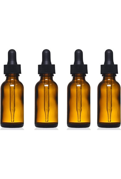 Plazma Cam Damlalıklı Amber Şişe 30 ml x 4 Adet Plazma Cam Damlalıklı Amber Şişe 30 ml x 4 Adet