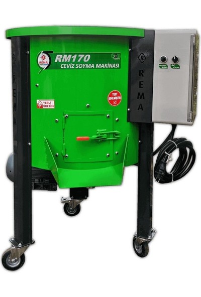 Rema RM170 Devir Ayarlı Ceviz Soyma Makinesi 90KG-170L 220V Rema RM170 Devir Ayarlı Ceviz Soyma Makinesi 90KG-170L 220V
