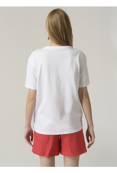 People By Fabrika T-Shirt, 42, Beyaz