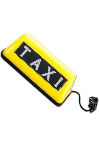 Goldmoon Taksi Levhası Mini Sarı Kap Kırmızı Işık Goldmoon Taksi Levhası Mini Sarı Kap Kırmızı Işık