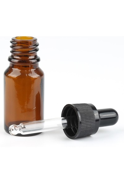 Plazma Cam Damlalıklı Amber Cam Şişe 20 ml