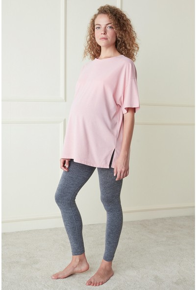 Penti Gri Melanj Maternity Tayt