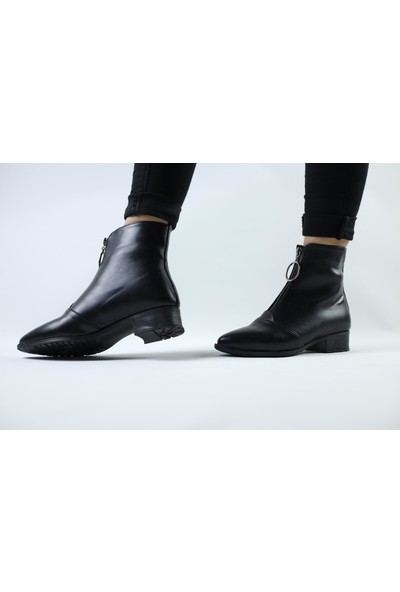 Serra Trend Ciclico Kadın Önden Fermuarlı Kısa Bot