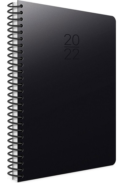 Gıpta 2022 Ekonomik Spiralli Haftalık Ajanda 20 x 28 cm Siyah Gıpta 2022 Ekonomik Spiralli Haftalık Ajanda 20 x 28 cm Siyah