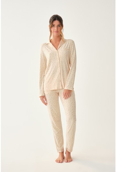 Dagi Pudra Pijama Takım