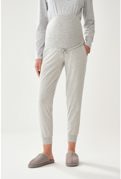 Dagi Gri Melanj Hamile Jogger