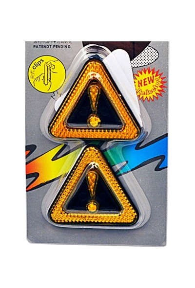 Goldmoon Reflektör Küçük Üçgen PE-341 Sarı Goldmoon Reflektör Küçük Üçgen PE-341 Sarı