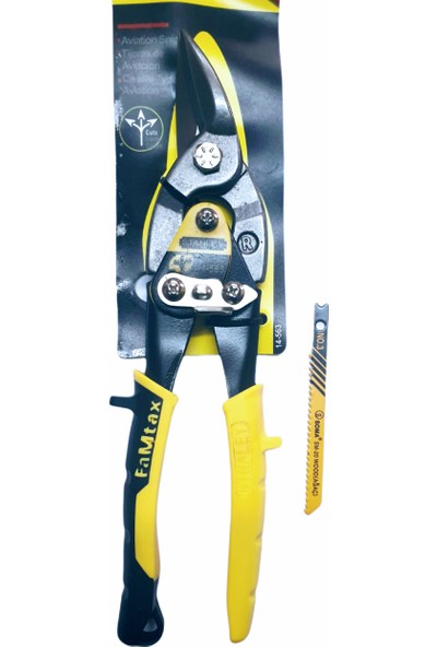 Makro 250 mm Alüminyum Teneke ve Sac Kesme Makası Sol