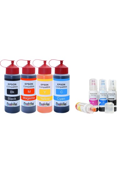Baskistan Epson 103 4X500 ml Mürekkep + Kilitli Kapak Mürekkep Seti (Muadil) Baskistan Epson 103 4X500 ml Mürekkep + Kilitli Kapak Mürekkep Seti (Muadil)