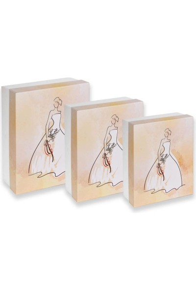 Ceyyiz 3'lü Gelin Figürlü Gelin Çeyiz Kutuları Ceyyiz 3'lü Gelin Figürlü Gelin Çeyiz Kutuları