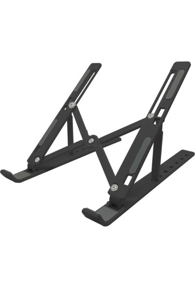 Toptan Bulurum 7 Kademeli Ayarlı Katlanabilir Laptop Tablet Standı Siyah Toptan Bulurum 7 Kademeli Ayarlı Katlanabilir Laptop Tablet Standı Siyah
