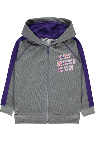 Civil Girls Kız Çocuk Kapüşonlu Hırka 6-9 Yaş Grimelanj