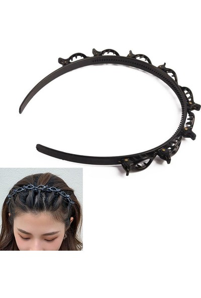 Mingy Saç Dekoratörü, Yeni Sezon Saç Şekilleştirici Taç Saç Bandı Siyah