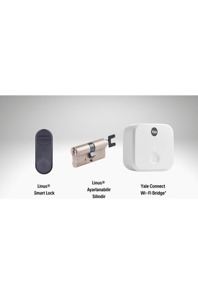 Yale Linus Akıllı Kiliit, Wifi Modolü ve Anahtar Göbeği Seti Yale Linus Akıllı Kiliit, Wifi Modolü ve Anahtar Göbeği Seti