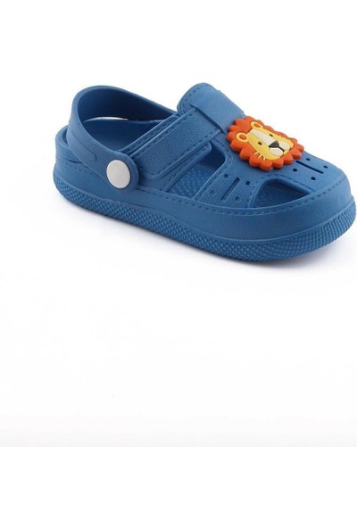 Wovs Günlük Ortopedik Kaydırmaz Tabanlı Hayvan Figürlü Sandalet Terlik - Mavi Wovs Günlük Ortopedik Kaydırmaz Tabanlı Hayvan Figürlü Sandalet Terlik - Mavi