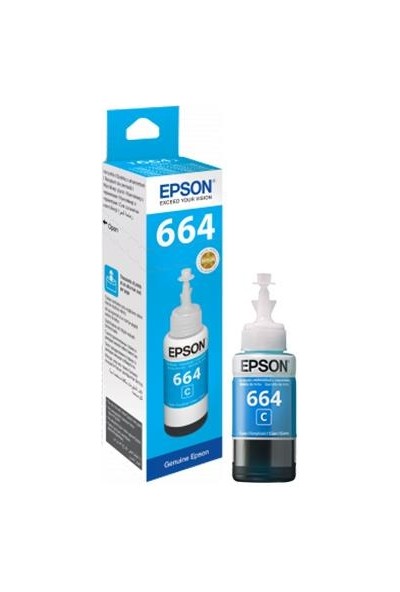 Epson 664 Mavi Orijinal 70ML Mürekkep Epson 664 Mavi Orijinal 70ML Mürekkep