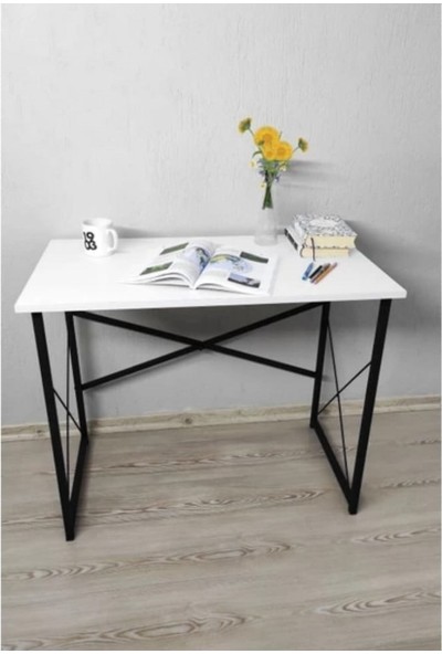 Noowa Metal Bilgisayar ve Çalışma Masası 50X90 cm Beyaz Noowa Metal Bilgisayar ve Çalışma Masası 50X90 cm Beyaz