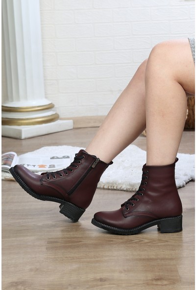 Modalist Wnd-67 Bağcıklı Kadın Bot Ayakkabı