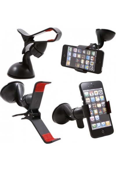 Ozcmax Kıskaçlı Vantuzlu Araç Içi Telefon Tutucu Ozcmax Kıskaçlı Vantuzlu Araç Içi Telefon Tutucu