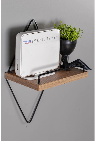 Full Reyon Dekoratif Modem Rafı Priz Üstü Raf Aksesuar Rafı
