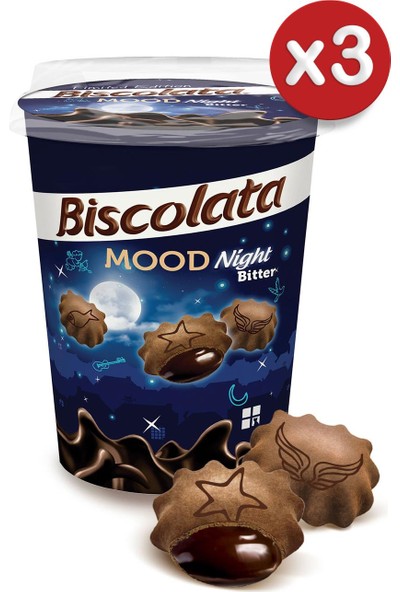 Biscolata Mood Night Bitter 125 gr x 3
