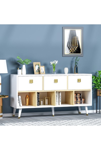 Cantek Fame Konsol Beyaz-Safirmeşe