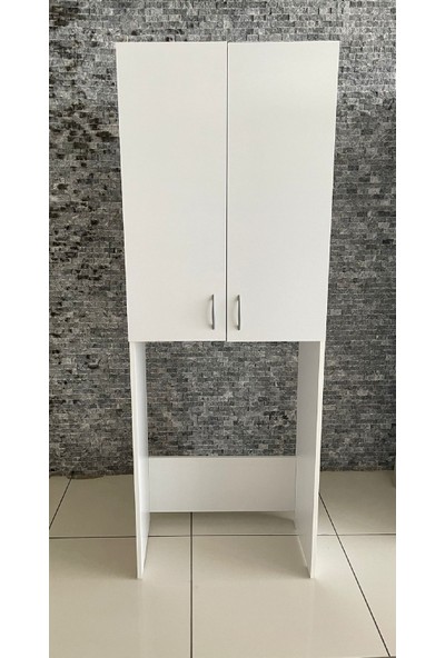 Modülya Zümrüt Çamaşır Makinesi Dolabı Beyaz Modülya Zümrüt Çamaşır Makinesi Dolabı Beyaz