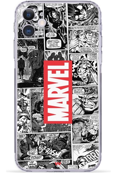 Wugu Apple iPhone 11 Marvel Comics Desenli Telefon Kılıfı Wugu Apple iPhone 11 Marvel Comics Desenli Telefon Kılıfı