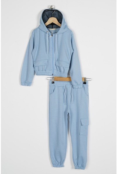 Zepkids Kız Çocuk Kapüşonlü Fileli Beli Büzgülü Alt-Üst Takım 6-9 Yaş Zepkids Kız Çocuk Kapüşonlü Fileli Beli Büzgülü Alt-Üst Takım 6-9 Yaş