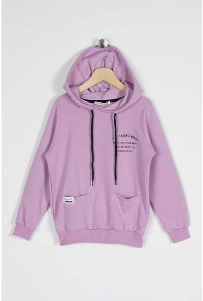 Zepkids Kız Çocuk Cacao Mınvı Baskılı Kapüşonlu Sweatshirt 8-12 Yaş Zepkids Kız Çocuk Cacao Mınvı Baskılı Kapüşonlu Sweatshirt 8-12 Yaş