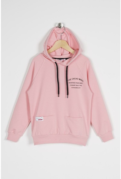 Zepkids Kız Çocuk Cacao Mınvı Baskılı Kapüşonlu Sweatshirt 8-12 Yaş Zepkids Kız Çocuk Cacao Mınvı Baskılı Kapüşonlu Sweatshirt 8-12 Yaş