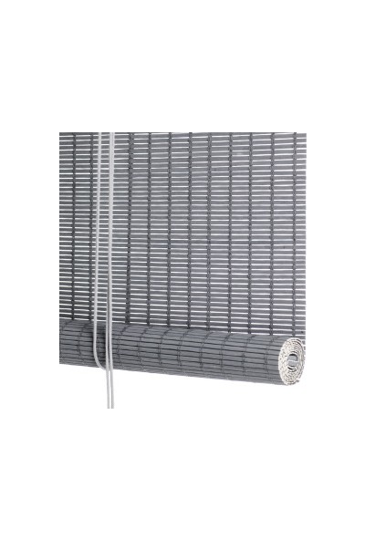 Bahçem Bambu Stor Perde Gri 60 x 180 cm