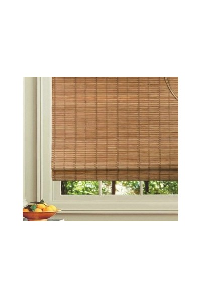 Bahçem Bambu Stor Perde Kahverengi 60 x 180 cm